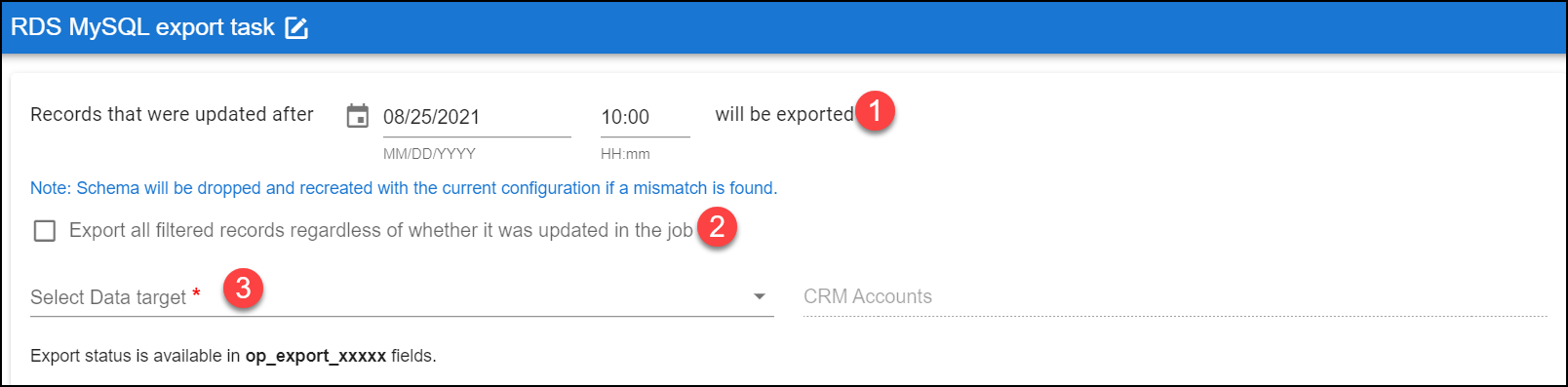 RDS MySQL Export – Help Center