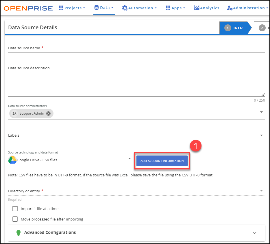 Connecting to Google Drive - CSV files – Help Center